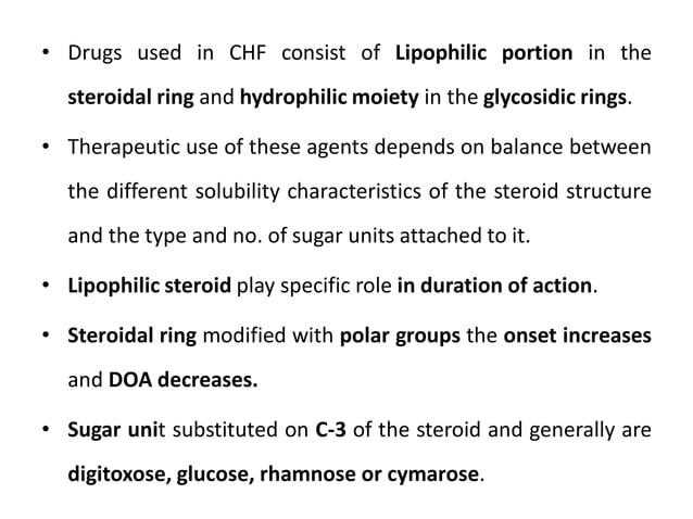 Drugs used in the treatment of Congestive Heart Failure | PDF