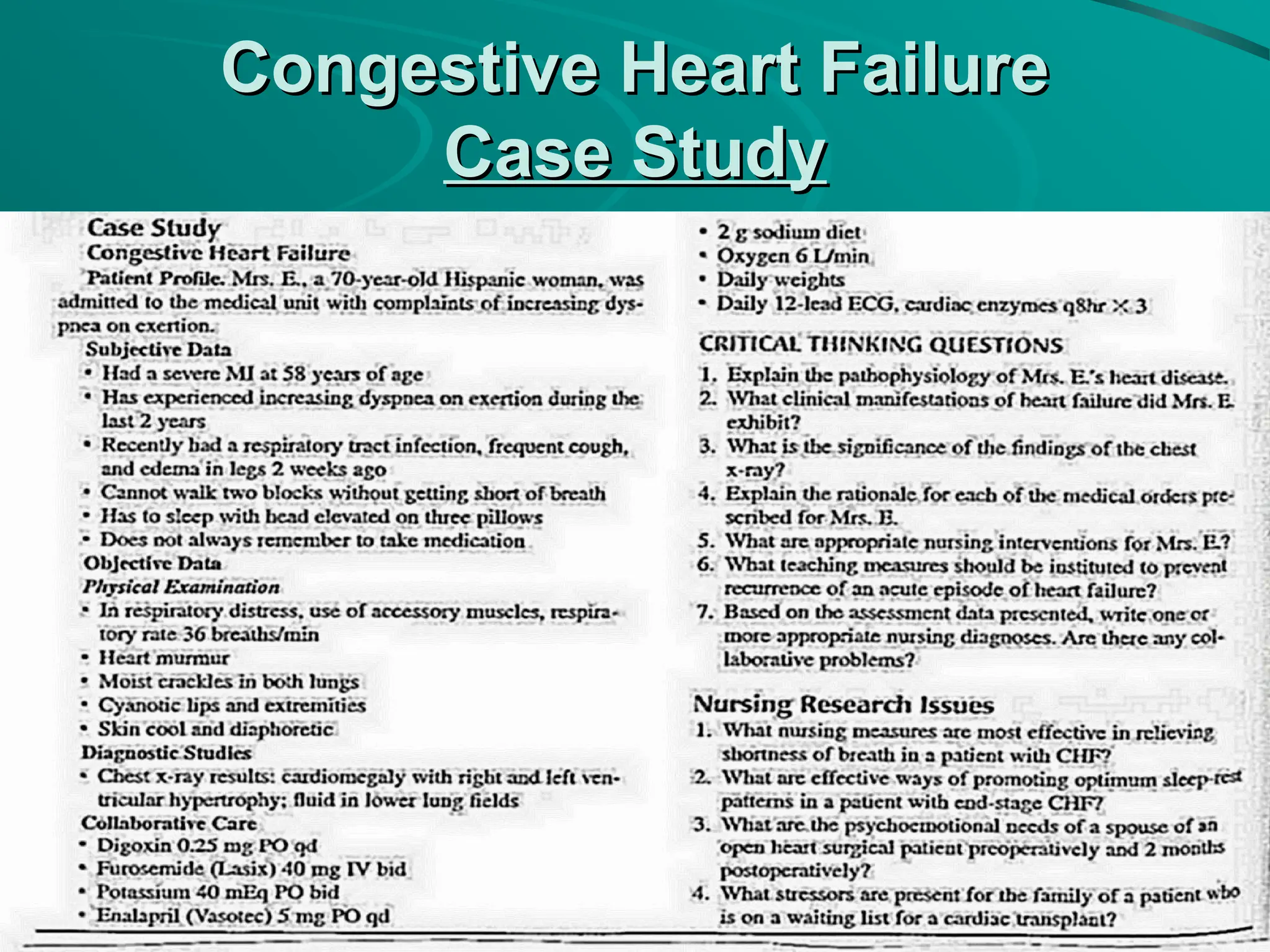 congestive heart failure power point(ppt) | PPT