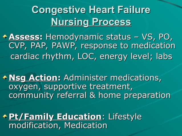 congestive heart failure power point(ppt) | PPT