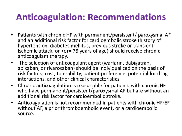 Congestive Heart Failure Latest Guidelines and Recent Advances in Drug ...