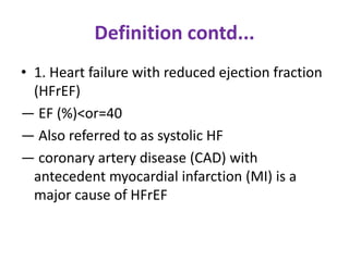 Congestive Heart Failure Latest Guidelines and Recent Advances in Drug ...