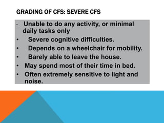 Chronic fatigue syndrome | PPTX