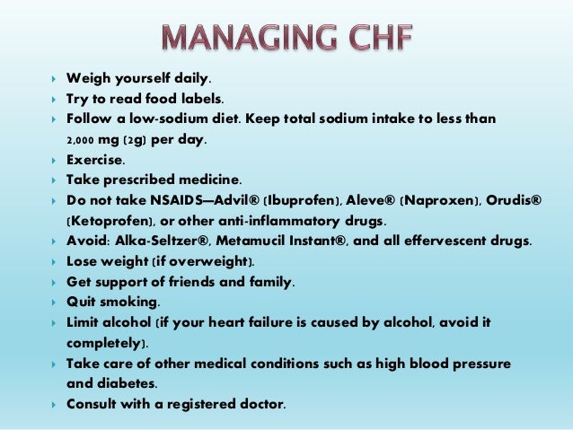 Chf Diet Diagram