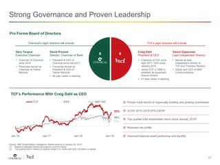 CHFC TCF Merger of Equals Investor Presentation (FINAL) | PPT