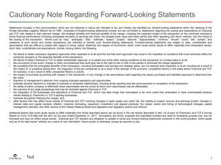 CHFC TCF Merger of Equals Investor Presentation (FINAL) | PPT