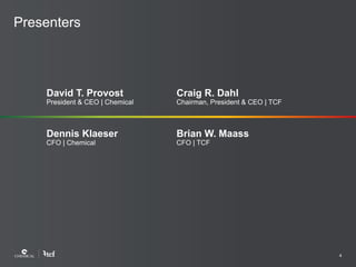 CHFC TCF Merger of Equals Investor Presentation (FINAL) | PPT