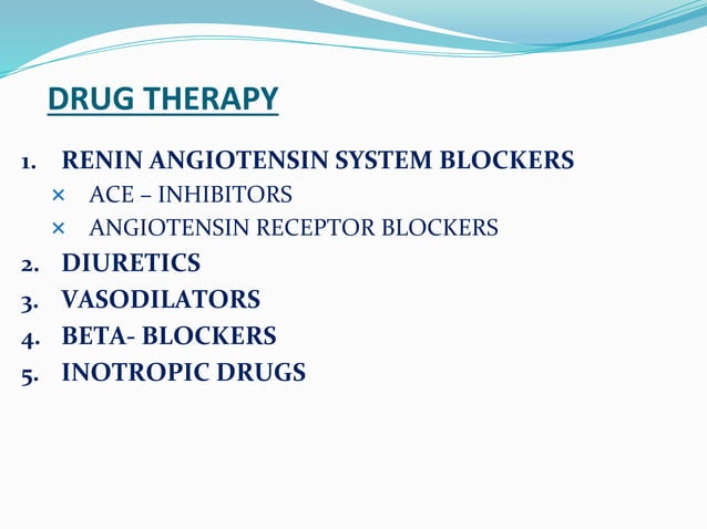 CONGESTIVE HEART FAILURE - DRUGS WITHOUT POSITIVE IONOTROPY | PPT