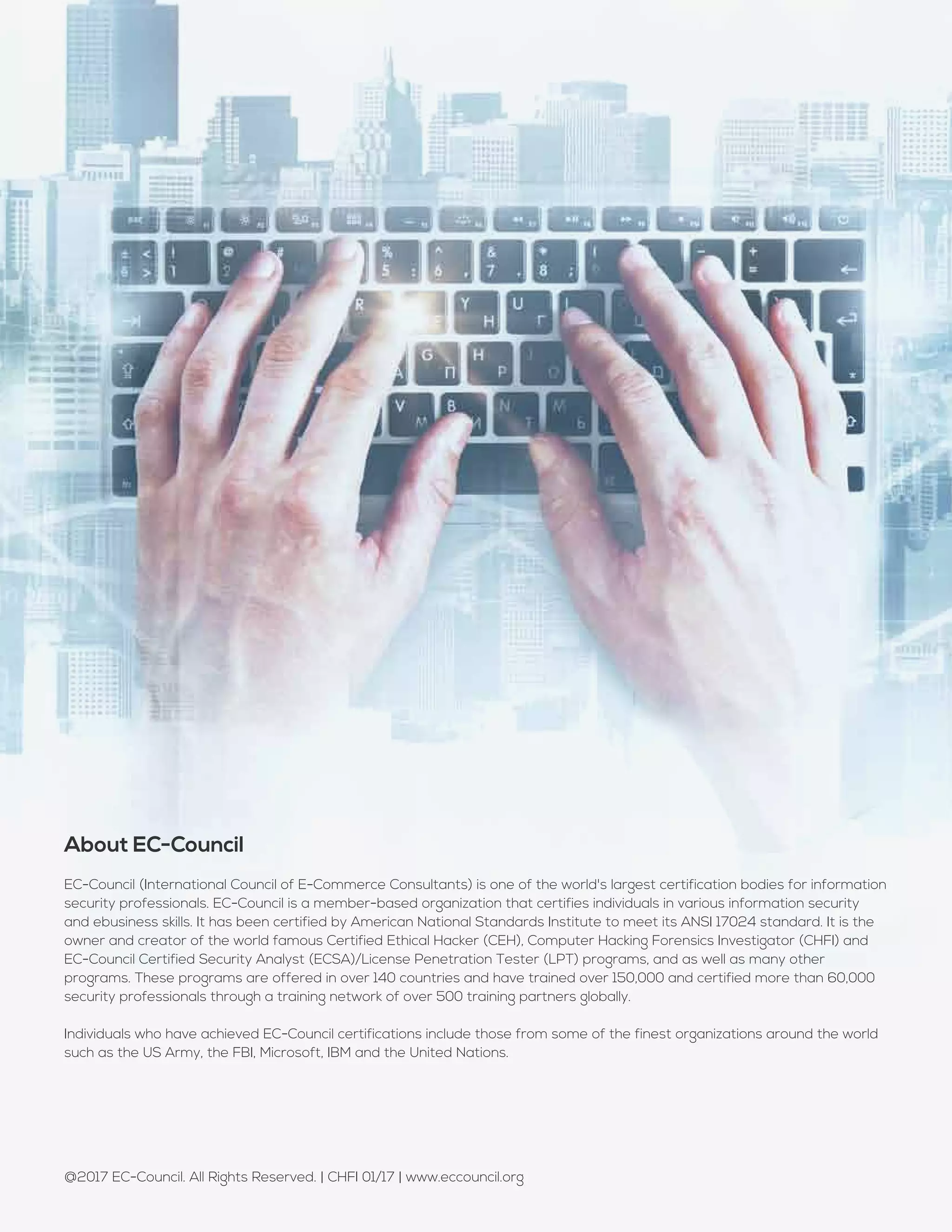 Computer Hacking Forensic Investigator v9 | EC-Council | PDF