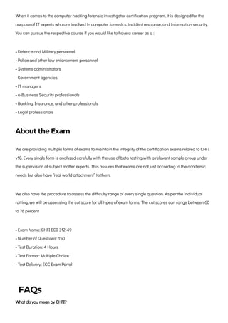 CHFI Certification | PDF