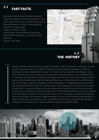 Menara Standard Chartered Report | PDF