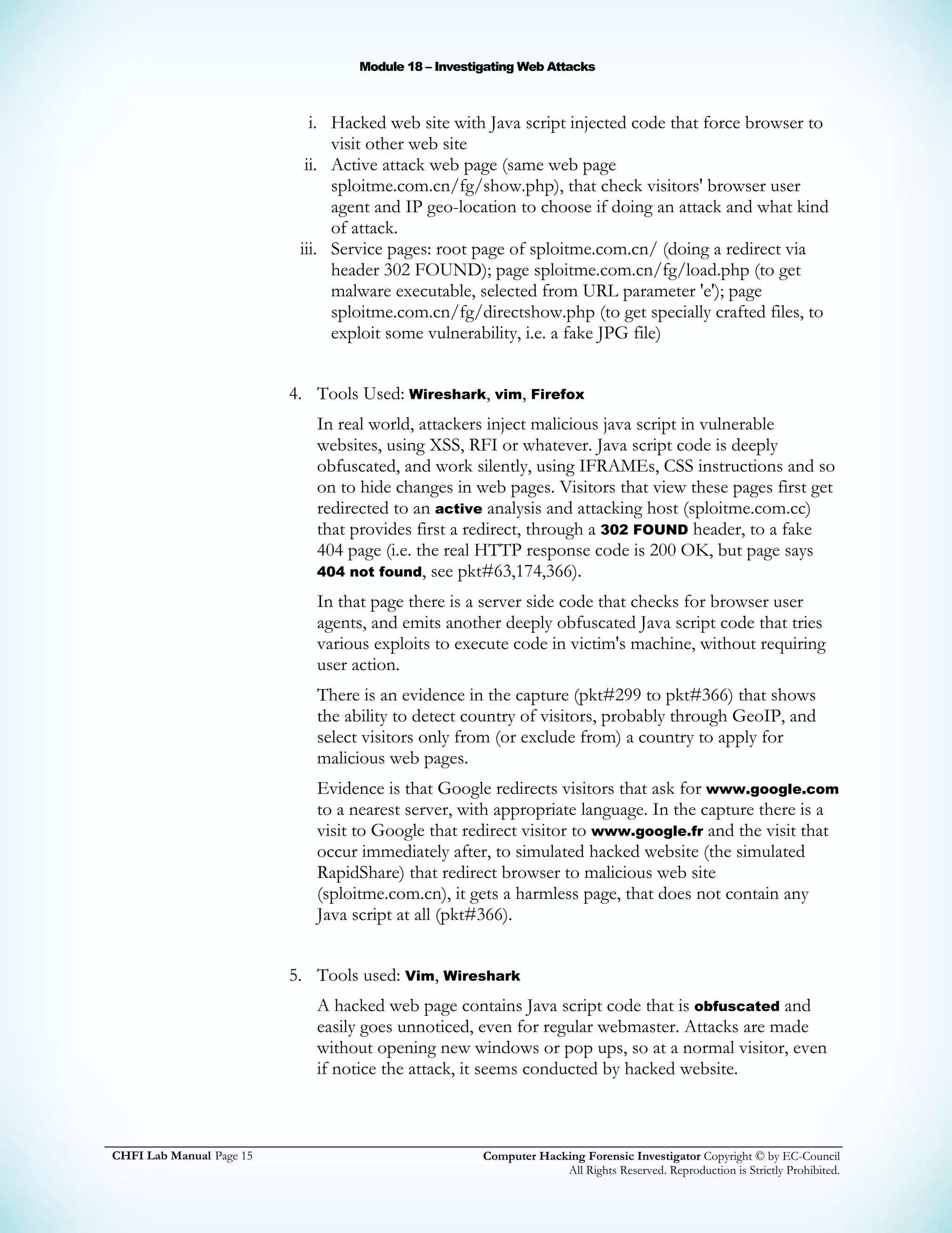 CHFI v8 Module 18 Investigating Web Attacks.pdf