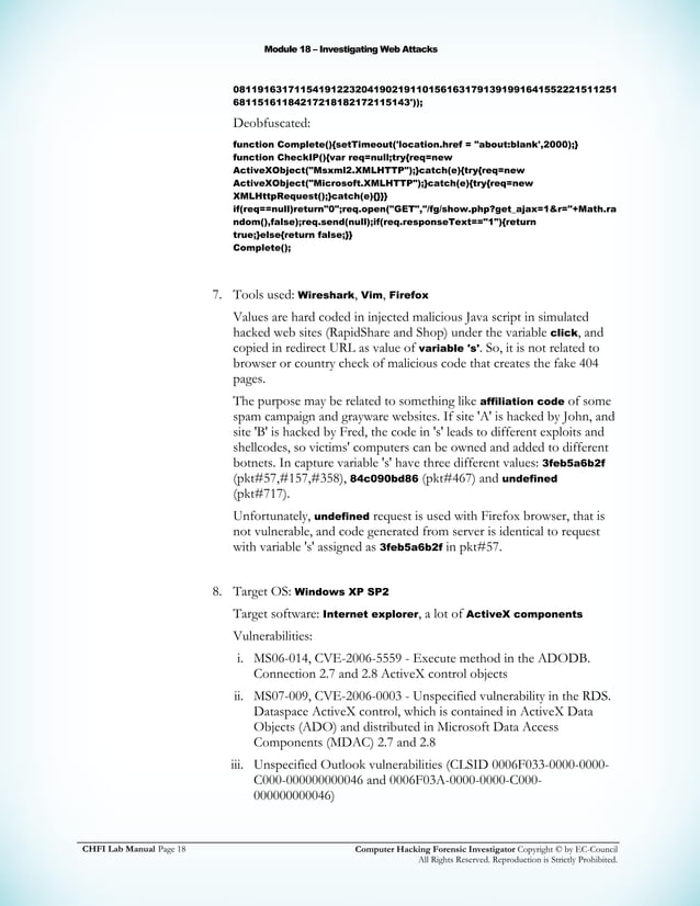 CHFI v8 Module 18 Investigating Web Attacks.pdf