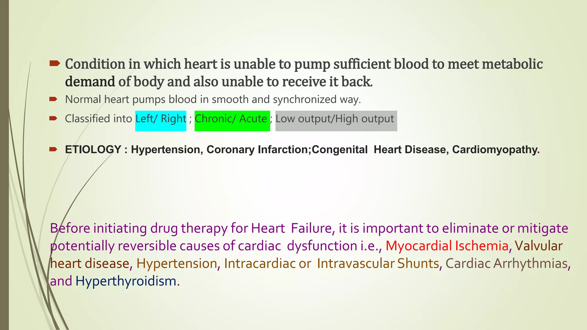 Congestive Heart Failure and Drugs used in CCF by Dr. Pawan | PPTX
