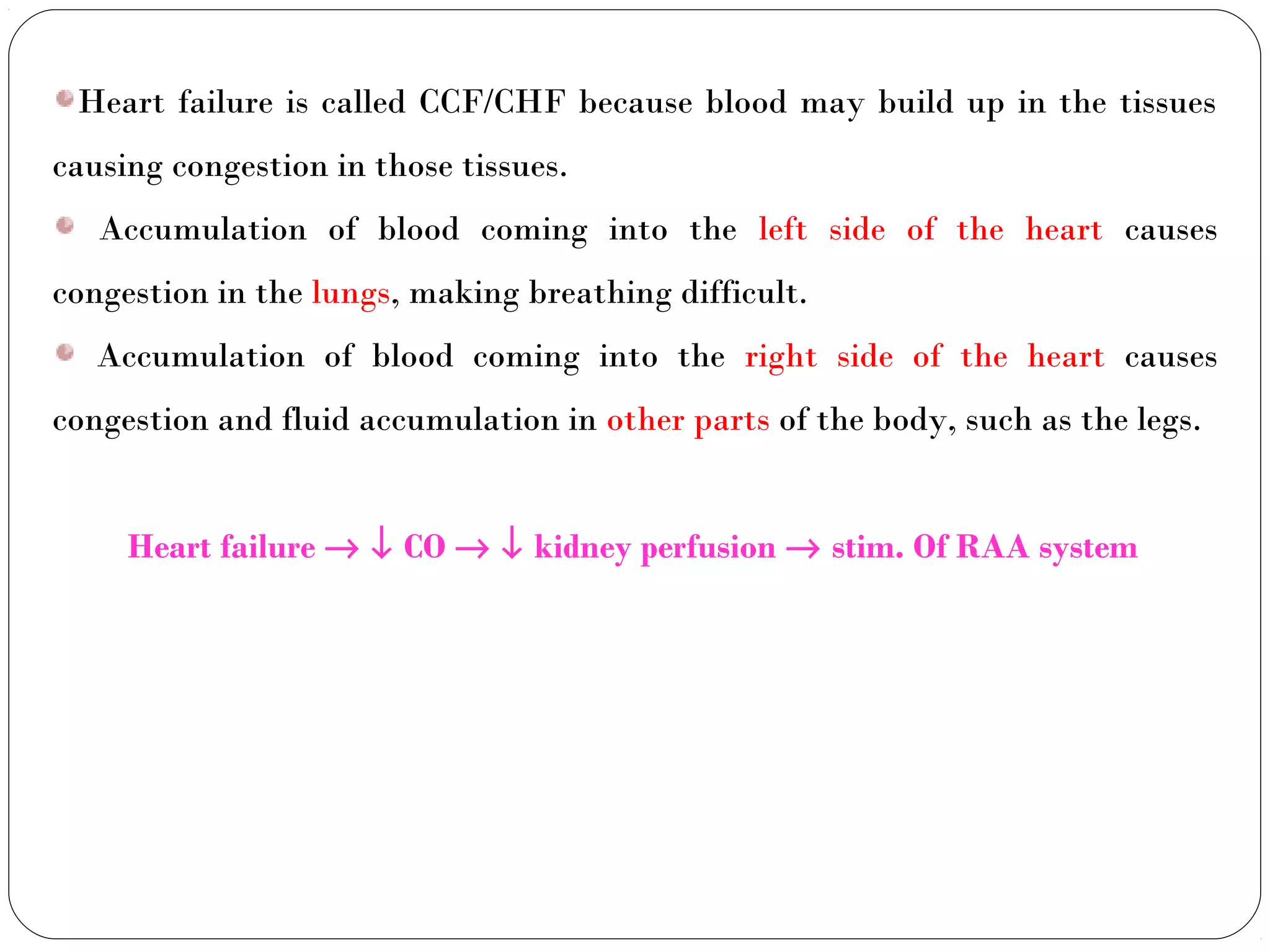 Congestive heart failure pathophysiology | PPT
