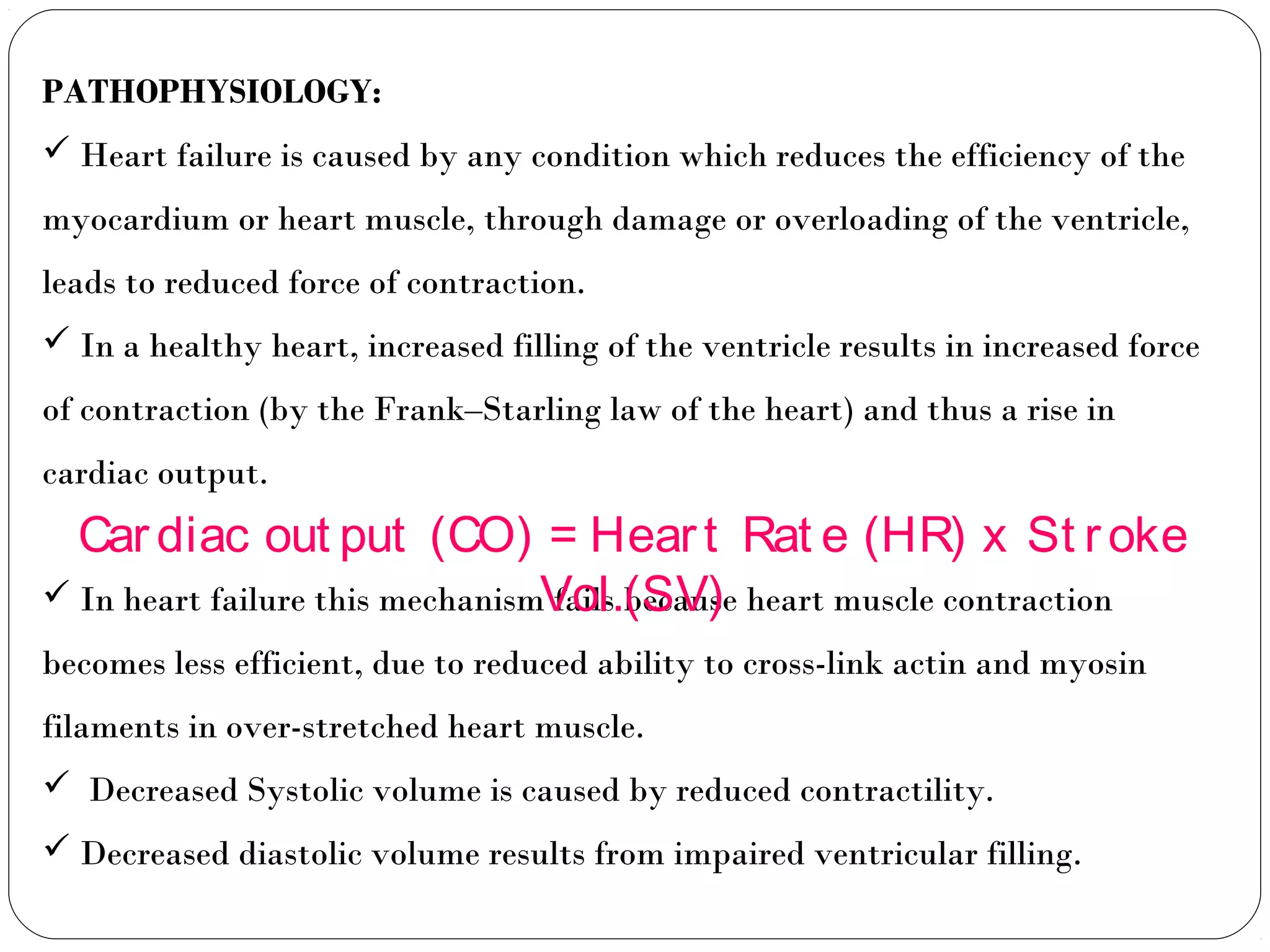 Congestive heart failure pathophysiology | PPT
