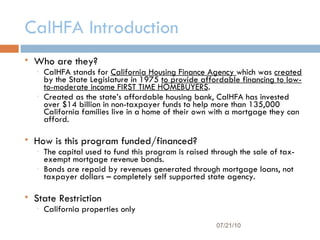 CHFA Presentation | PPT