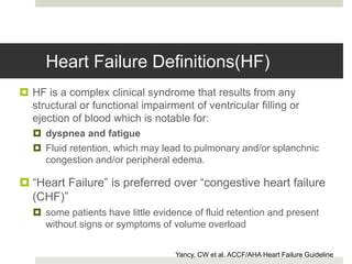 Medical Management of Heart Failure in the Clinic | PPT