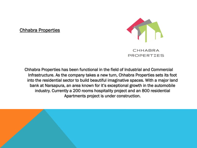 Chhabra Properties bangalore | PDF | Spas | Travel Type