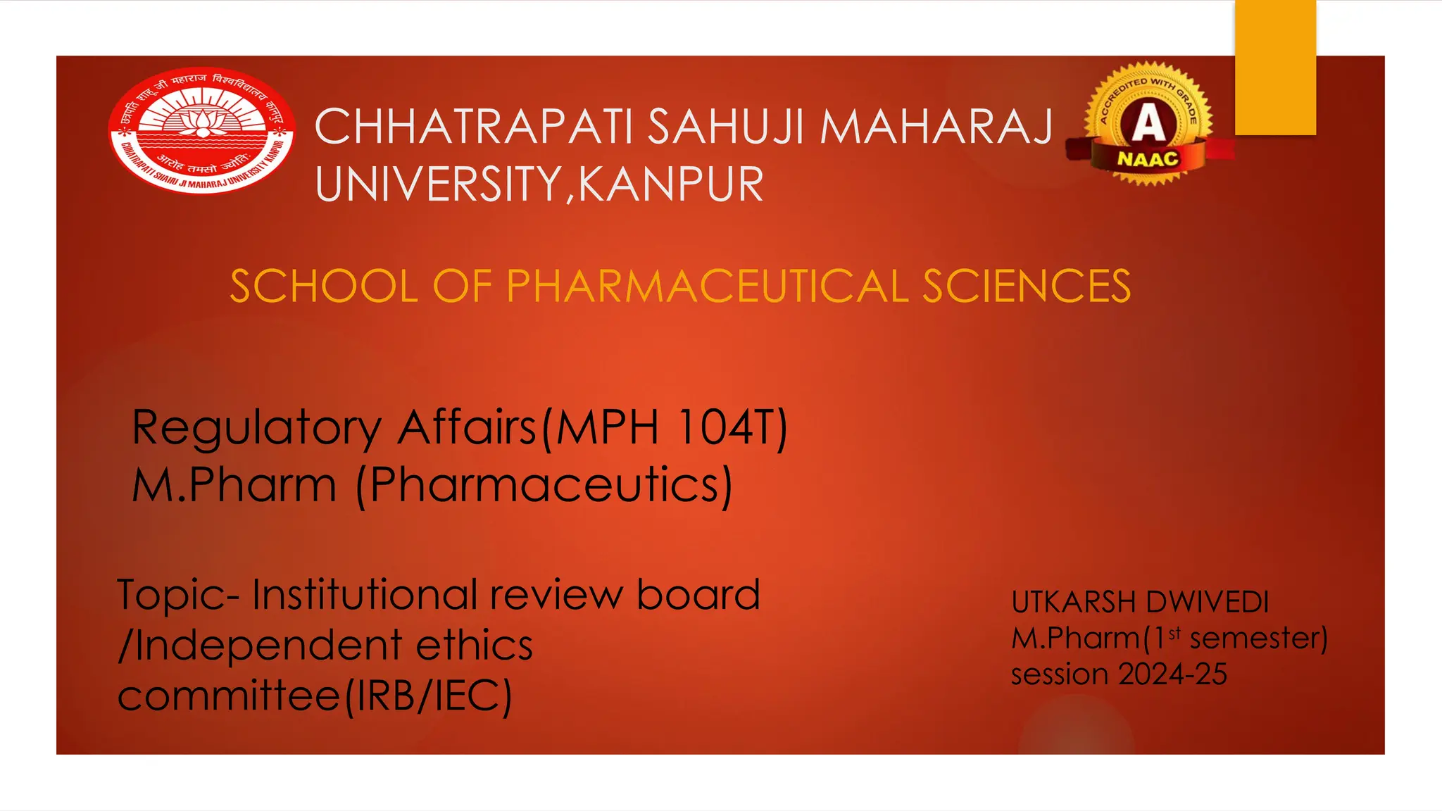 Institutional review board (IRB) and independent ethics committee (IEC ...