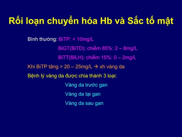 Chuyển hoá Hemoglobin bài giảng chương trình y khoa | PDF