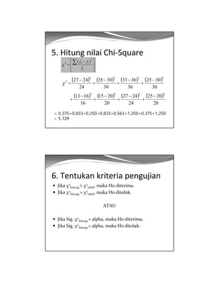 Chi kuadrat | PDF