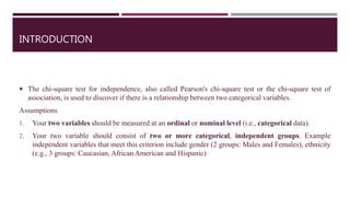 Chi square (Educational Statistics/researches) | PPTX