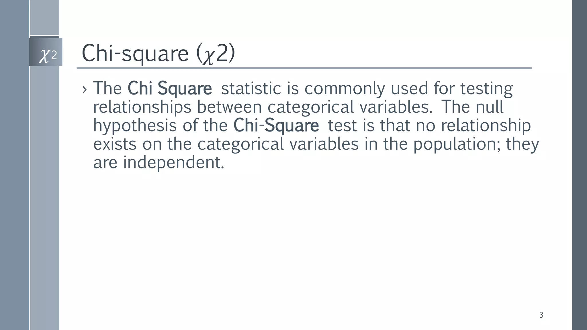 Chi-Square and Analysis of Variance | PPTX | Biological Sciences | Science
