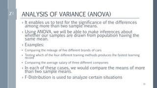 Chi-Square and Analysis of Variance | PPTX | Biological Sciences | Science
