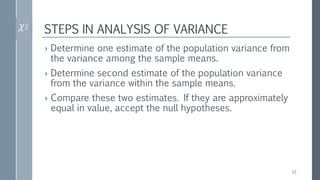 Chi-Square and Analysis of Variance | PPTX | Biological Sciences | Science