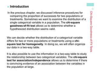 Comprehensive Guide to Chi-Square Goodness-of-Fit Tests in Statistics | PPT