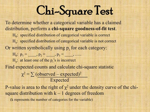 Chi square goodness of fit test | PPTX | Genetics | Science