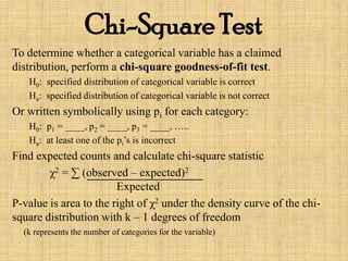 Chi square goodness of fit test | PPT
