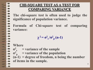 Chi square test | PPTX