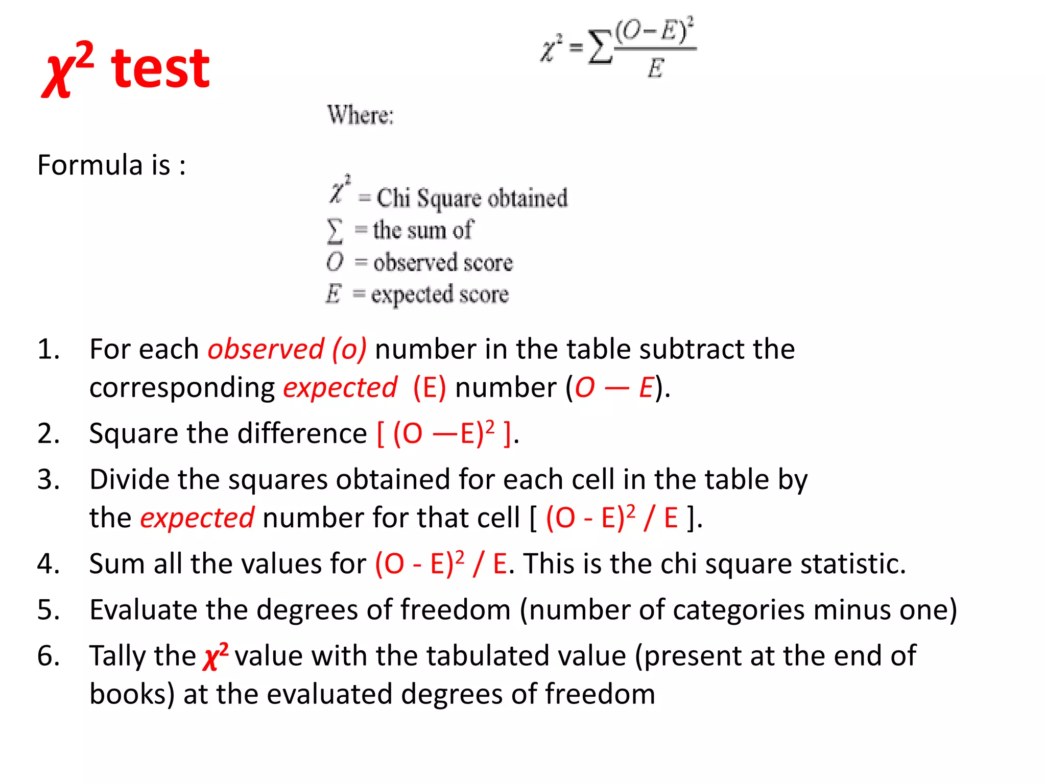 Chi square test | PPT