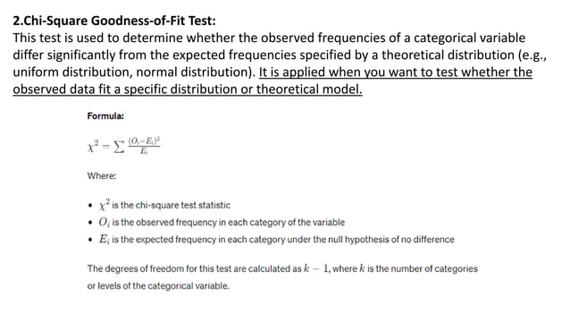 Chi-Square Test Non Parametric Test Categorical Variable | PPT