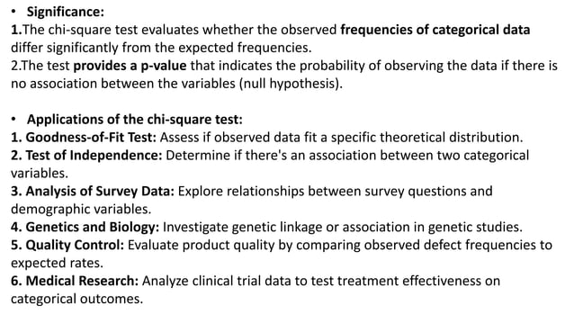 Chi-Square Test Non Parametric Test Categorical Variable | PPT