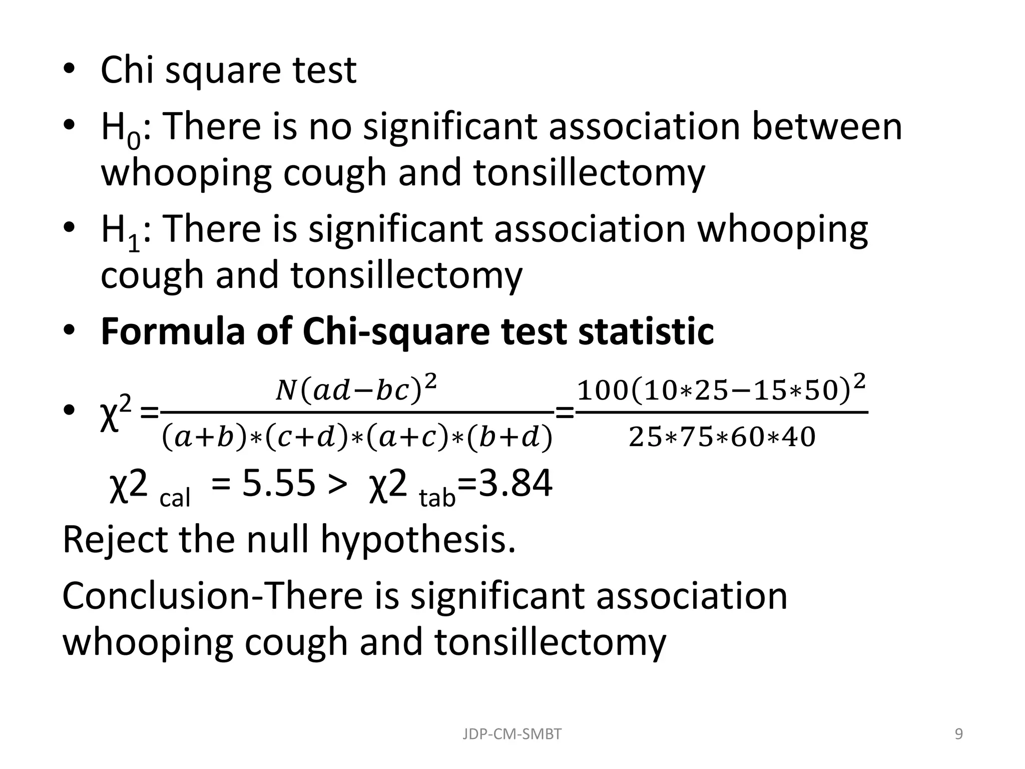 Chi square test | PPTX