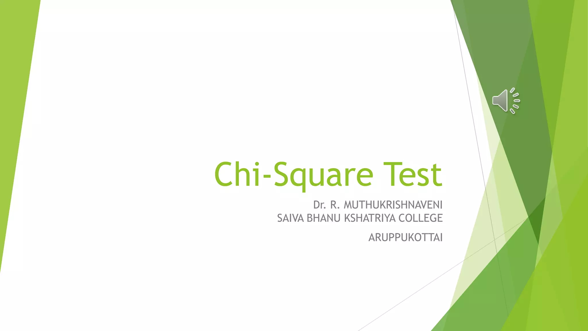 Chi square test | PPT