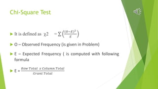 Chi square test | PPTX