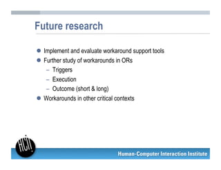 Work Coordination, Workflow, and Workarounds in a Medical Context | PDF