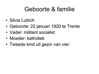 Chiara Lubich & De Focolarebeweging | PPT