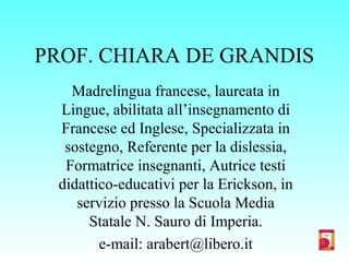 Chiara de grandis | PPT