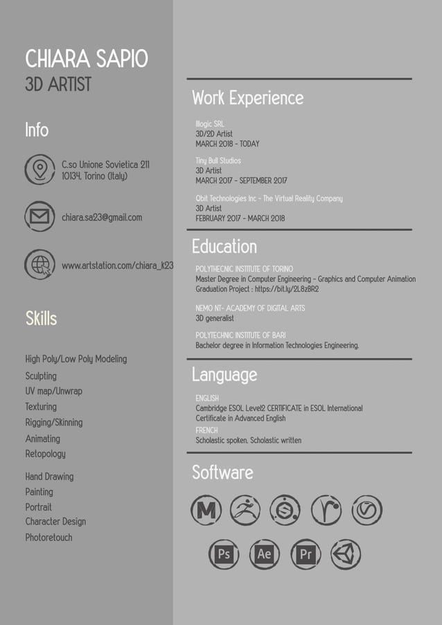 Chiara Sapio Resume | PDF