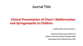 Arnold chiari malformation and types.pptx
