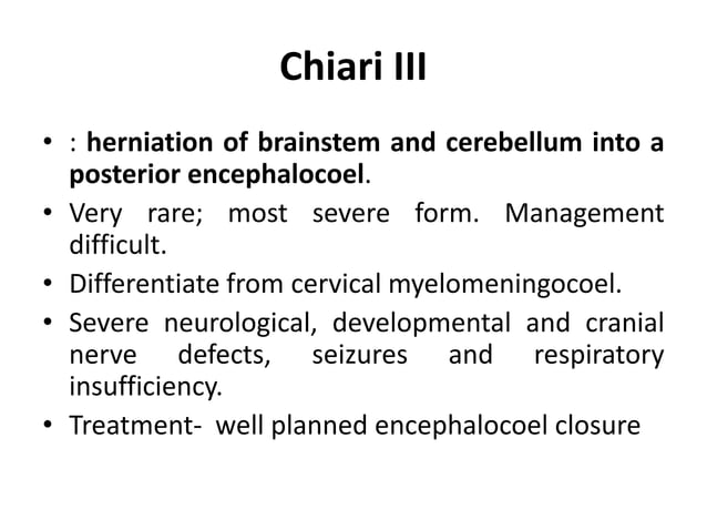 Chiari malformation | PPTX