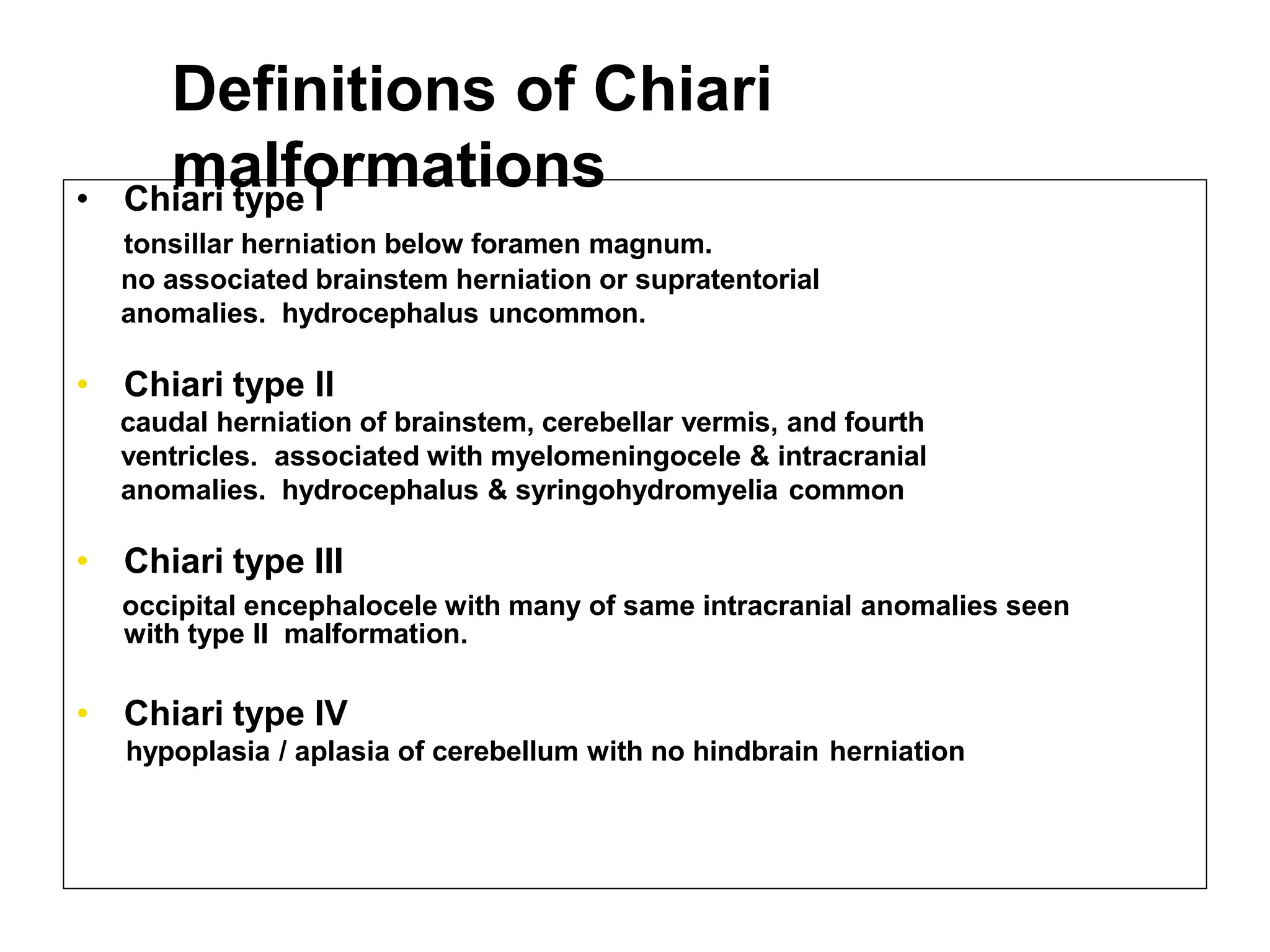 Chiarimalformation | PPTX