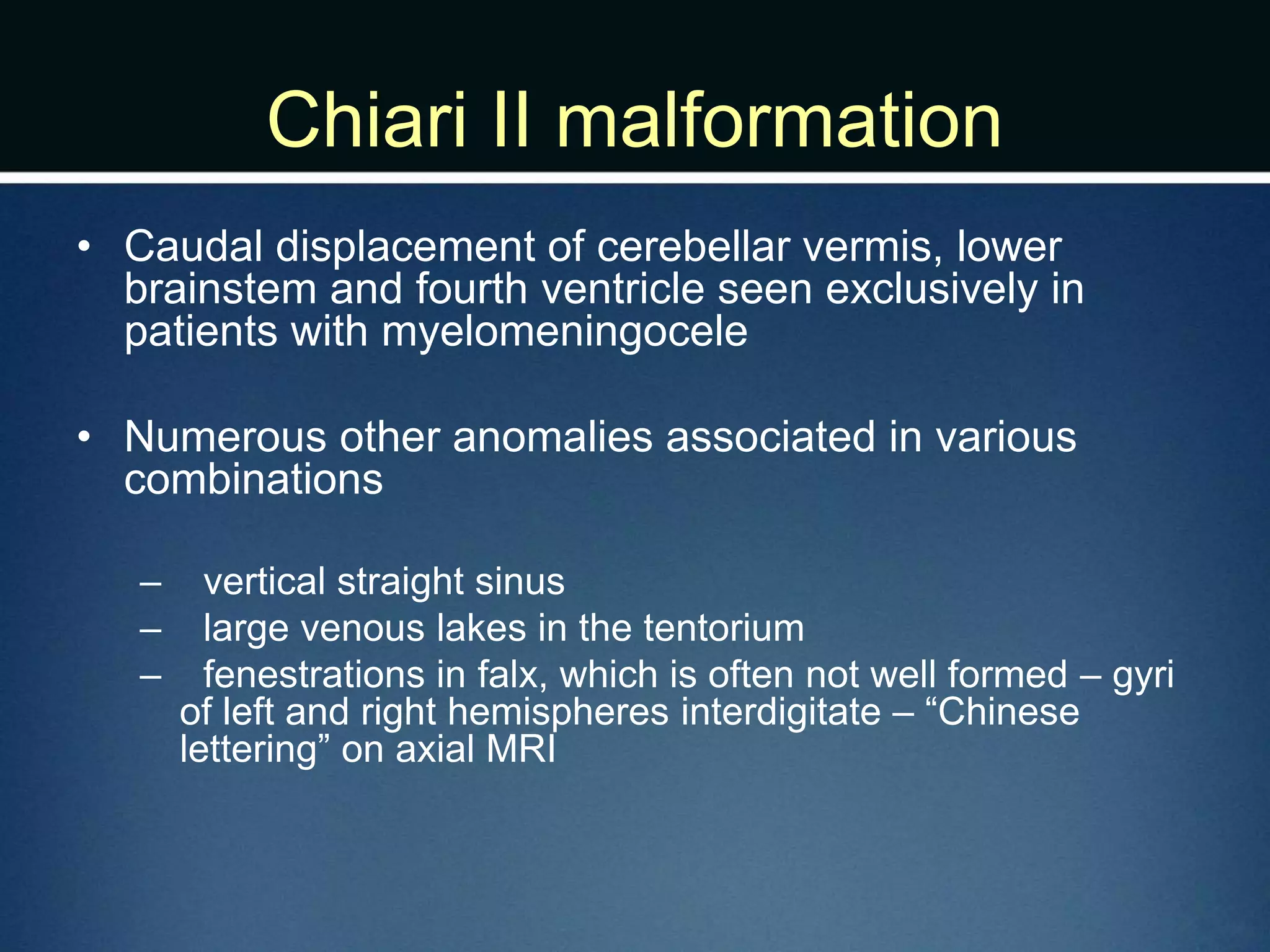 Chiari malformation | PPTX