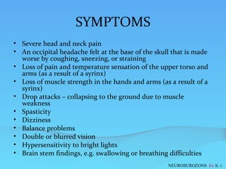 Chiari Malformations By Eric Trumble, MD | PPT