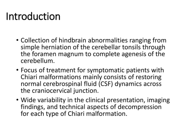 Chiari Malformations.pptx
