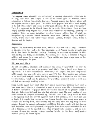 An over view on Angora THE ANIMAL FIBER | DOCX